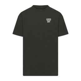 T-Shirt MisterTee "MisterTee Under The Palm Trees Heavy Oversize Tee", Jungen, Gr. M, schwarz, 100% Baumwolle, bedruckt, oversize, Rundhals, Shirts T-Shirt