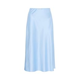 Midirock Ichi "Rock IXJANI", Damen, Gr. 40, blau (airy blau), Obermaterial: 97% Polyester PES. 3% Elasthan EL., R&ouml;cke