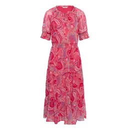 Midikleid Cream "Kleid CRYuna", Damen, Gr. 36, N-Gr, pink (pink paisley), Obermaterial: 100% Polyester PES., Kleider Midikleid