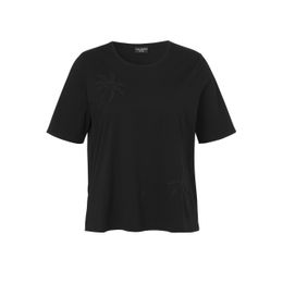 T-Shirt Via Appia Due "T-Shirt", Damen, Gr. 52, schwarz, Obermaterial: 100% Baumwolle CO., relaxed fit, Rundhals, Shirts T-Shirt, Gro&szlig;e Gr&ouml;&szlig;en