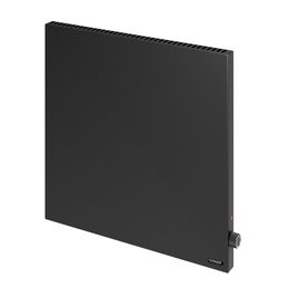 VASNER Elektro-Heizk&ouml;rper "Konvi schwarz 600 W", schwarz, B/H/T: 60cm x 60cm x 4,3cm, 600 W, rechts, Heizk&ouml;rper, Hybrid Infrarotheizung mit Thermostat