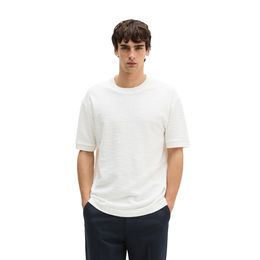 Marc O'Polo T-Shirt MARC O'POLO "aus weichem Boucl&eacute;-Jersey", Jungen, Gr. XS, silky wei&szlig;, Obermaterial: 64% Baumwolle, 36% Polyester, unifarben, Basic, loose fit, Rundhals, Shirts T-Shirt