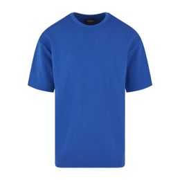 T-Shirt Urban Classics "Urban Classics Light Terry T-Shirt Crew", Jungen, Gr. L, royal, 70% Baumwolle, 30% Polyester, unifarben, relaxed fit, Rundhals, Shirts T-Shirt