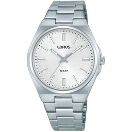 Quarzuhr Lorus, silber (silberfarben, wei&szlig;), Armbanduhren, Damen, Quarzuhr, Armbanduhr, Damenuhr, Edelstahlarmband, analog, Leuchtindizes