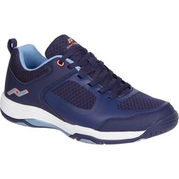 Indoorschuh Pro Touch "Rebel IV W", Damen, Gr. 42, bunt (blau schwarz, blau, rot l), Synthetik, Textil, mehrfarbig, Schuhe