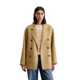 Marc O'Polo Outdoorjacke MARC O'POLO "aus edlem Woll-Doubleface", Damen, Gr. 36, salted caramel, Obermaterial: 50% Wolle, 47% Polyester, 3% Sonstige Fasern, unifarben, loose fit, Jacken Outdoorjacke