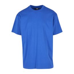 T-Shirt Urban Classics "Urban Classics Herren Heavy Oversized Tee", Jungen, Gr. L, blau (royal), 100% Baumwolle, unifarben, oversize, Rundhals, Shirts T-Shirt