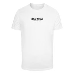 T-Shirt MisterTee "MisterTee Herren Sky High Tee", Jungen, Gr. L, wei&szlig;, 100% Baumwolle, bedruckt, normal, Rundhals, Shirts T-Shirt
