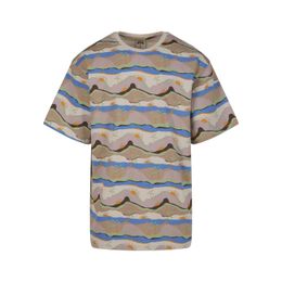 T-Shirt Just Rhyse "Just Rhyse Herren Just Rhyse Tshirt Sunrise", Jungen, Gr. L, beige, 100% Baumwolle, bedruckt, relaxed fit, Rundhals, Shirts T-Shirt