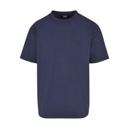 Kurzarmshirt Urban Classics "Urban Classics Herren Heavy Oversized Garment Dye Tee", Jungen, Gr. M, blau (dunkelblau), 100% Baumwolle, unifarben, oversize, Rundhals, Shirts
