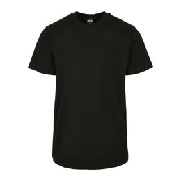T-Shirt Urban Classics "Urban Classics Herren Recycled Basic Tee", Jungen, Gr. XS, schwarz, 70% Baumwolle, 30% Baumwolle (Recycled), unifarben, normal, Rundhals, Shirts T-Shirt