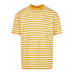 T-Shirt Urban Classics "Urban Classics Herren Regular Stripe Tee", Jungen, Gr. 5XL, wei&szlig;, magicmango, 100% Baumwolle, gestreift, normal, Rundhals, Shirts T-Shirt