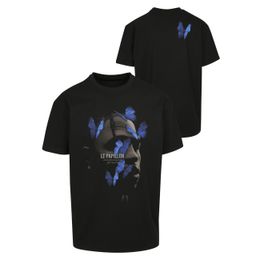 Kurzarmshirt "Upscale by Mister Tee Herren Le Papillon Oversize Tee", Jungen, Gr. L, schwarz, 100% Baumwolle, UPSCALE BY MISTER TEE, unifarben, oversize, Rundhals, Shirts