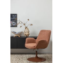 Drehsessel Woood "Marten mit Nova-Gewebtem Bezug h&ouml;henverstellbar B 79 x T 76 x H 91 cm", orange, B:79cm H:91cm T:76cm, Sessel, Drehsessel, Tragkraft 120 kg, Sehr hohe Verschlei&szlig;festigkeit, Armlehnen integriert