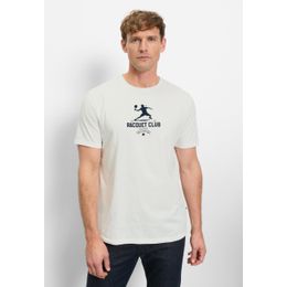 T-Shirt OLYMP "OLYMP Casual Wirk", Jungen, Gr. L, sanftes wei&szlig;, 100% Baumwolle, Shirts T-Shirt