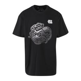 T-Shirt "Upscale by Mister Tee North Carolina Chrome Logo Oversize Tee", Jungen, Gr. XL, schwarz, 100% Baumwolle, UPSCALE BY MISTER TEE, bedruckt, oversize, Rundhals, Shirts T-Shirt
