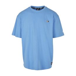 T-Shirt STARTER Black Label "Starter Black Label Herren Starter Essential Oversize Tee", Jungen, Gr. S, blau (horizonblau), 100% Baumwolle, bedruckt, oversize, Rundhals, Shirts T-Shirt