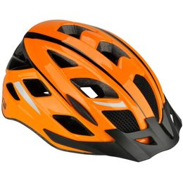 FISCHER BIKE Fahrradhelm FISCHER FAHRRAD "Urban Sport S/M" Gr. S, orange, Helme, S/M Kopfumfang: 52cm - 59cm, Verstellbarer Innenring-System; mit beleuchtetem Innenring-System