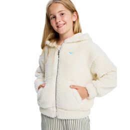 Fleecepullover Roxy "Back To", M&auml;dchen, Gr. 16(165-172cm), coconut milk, Obermaterial: 100% Polyester., Sweatshirts Fleecepullover