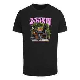 T-Shirt MisterTee "MisterTee Cookin Tee", Jungen, Gr. M, schwarz, 100% Baumwolle, bedruckt, normal, Rundhals, Shirts T-Shirt
