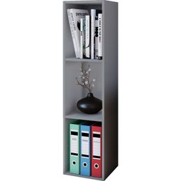Standregal Vcm "Holz Stand Regal Aufbewahrung Deko B&uuml;cher Mendas 3", grau, B:34cm T:30cm, Regale, Standregal