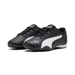 Sneaker Puma "CATCH AC PS", M&auml;dchen, Gr. 35, wei&szlig; (Puma schwarz, Puma wei&szlig;), Synthetik, Schuhe Sneaker, mit Gummizug, mit bequemer Innensohle, mit weicher D&auml;mpfung