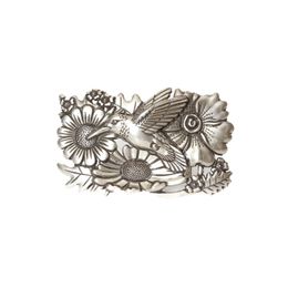 Lederg&uuml;rtel BA98-Cologne "BA98-Cologne Accessoires", Damen, silber, Obermaterial: 100% Metall MT., G&uuml;rtel Lederg&uuml;rtel, 4cm G&uuml;rtelschlie&szlig;e zum wechseln