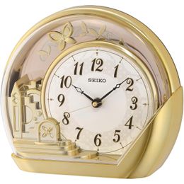 Pendeltischuhr Seiko "QXN232G", gold (goldfarben), Tischuhren, Quarzuhr, Wohnzimmer, Esszimmer, Arbeitszimmer, B&uuml;ro