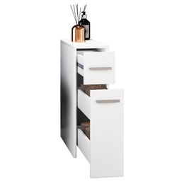 Midischrank Vcm "Holz Badm&ouml;bel Nischenschrank Raumteiler Bad Zalo", wei&szlig;, B:20cm T:45cm, Obermaterial: 100% Holz Wood., Schr&auml;nke, Midischrank