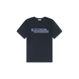 T-Shirt 883POLICE "883 Police ADRIAN T-SHIRT", Jungen, Gr. XXL, blau (schwarz), 100% Baumwolle, unifarben, slim fit, Rundhals, Shirts T-Shirt