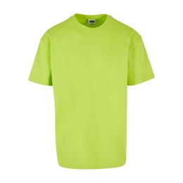 T-Shirt Urban Classics "Urban Classics Herren Heavy Oversized Tee", Jungen, Gr. S, gr&uuml;n (frozengelb), 100% Baumwolle, unifarben, oversize, Rundhals, Shirts T-Shirt
