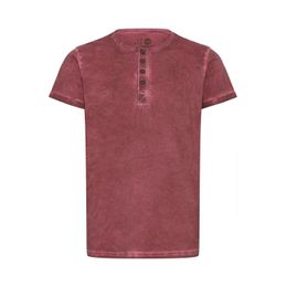 !Solid Rundhalsshirt SOLID "Rundhalsshirt SDTihn", Herren, Gr. M, rot (wine rot), Obermaterial: 100% Baumwolle CO., Shirts Rundhalsshirt