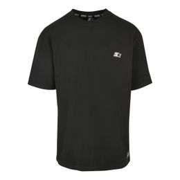 T-Shirt STARTER Black Label "Starter Black Label Herren Starter Essential Oversize Tee", Jungen, Gr. S, schwarz, 100% Baumwolle, bedruckt, oversize, Rundhals, Shirts T-Shirt