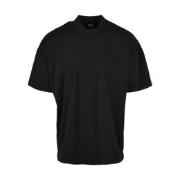 Urban Classics Herren T-Shirt "Urban Classics Herren Oversized Mock Neck Tee", schwarz, Gr. S, unifarben, 100% Baumwolle, Shirts