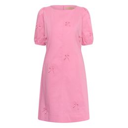 Midikleid Culture "Kleid CUajda", Damen, Gr. L, N-Gr, pink (begonia pink), Obermaterial: 65% Baumwolle CO. 33% Polyester PES. 2% Elasthan EL., Kleider Midikleid