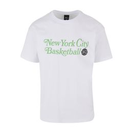 T-Shirt K1x "K1x Herren KXM241-054-1 K1x Nyc Bb Tee", Jungen, Gr. L, wei&szlig;, 100% Baumwolle, bedruckt, oversize, Rundhals, Shirts T-Shirt