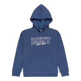 Kapuzensweatshirt Roxy "Surf Feeling Brushed Vt", M&auml;dchen, Gr. 4(101-108cm), vintage indigo, Obermaterial: 60% Baumwolle, 40% Polyester., Sweatshirts