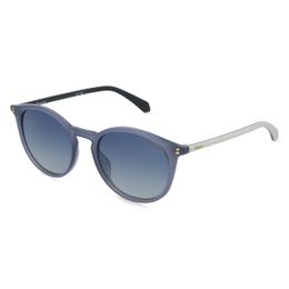Polaroid PLD 4206/S/X | Herren-Sonnenbrille | Fassung: Vollrand, Panto, Kunststoff, Silber | Glasfarbe: Blau Verlaufend