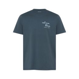 Herren T-Shirt "LINES SEASONAL"schwarz slate, Gr. XL, Calvin Klein Jeans, unifarben, Web, Obermaterial: 100% Baumwolle, Shirts, Regular fit mit Print
