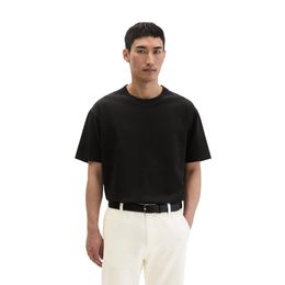 Marc O'Polo T-Shirt MARC O'POLO "aus schwerem Bio-Baumwoll-Jersey", Jungen, Gr. M, schwarz, Obermaterial: 100% Baumwolle, unifarben, Basic, relaxed fit, Rundhals, Shirts T-Shirt