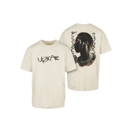 T-Shirt "Upscale by Mister Tee Herren Giza Oversize Tee", Jungen, Gr. XXL, sand, 100% Baumwolle, UPSCALE BY MISTER TEE, unifarben, oversize, Rundhals, Shirts T-Shirt