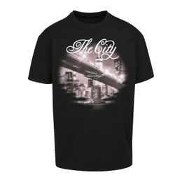 Kurzarmshirt "Upscale by Mister Tee Herren The City Oversize Tee", Jungen, Gr. M, schwarz, 100% Baumwolle, UPSCALE BY MISTER TEE, unifarben, oversize, Rundhals, Shirts