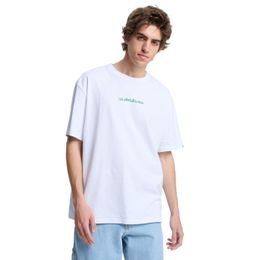 Quiksilver Herren T-Shirt "Fractured Wave", wei&szlig;, Gr. XL, Obermaterial: 100% Baumwolle., Shirts