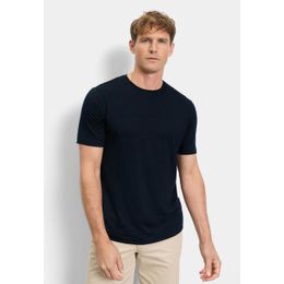 T-Shirt OLYMP "OLYMP Casual Wirk", Jungen, Gr. L, marine, 95% Leinen, 5% Elasthan, Shirts T-Shirt