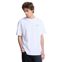 T-Shirt Quiksilver "Upside Down", Jungen, Gr. L, wei&szlig;, Obermaterial: 100% Baumwolle., Shirts T-Shirt
