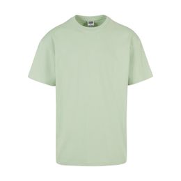 T-Shirt Urban Classics "Urban Classics Herren Heavy Oversized Tee", Jungen, Gr. S, gr&uuml;n (vintagegr&uuml;n), 100% Baumwolle, unifarben, oversize, Rundhals, Shirts T-Shirt