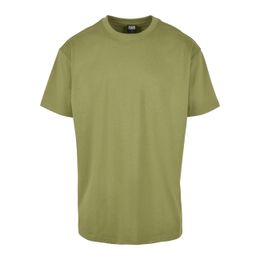 T-Shirt Urban Classics "Urban Classics Herren Heavy Oversized Tee", Jungen, Gr. S, gr&uuml;n (newolive), 100% Baumwolle, unifarben, oversize, Rundhals, Shirts T-Shirt