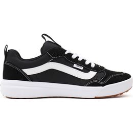 Sneaker Vans "Range EXP", Herren, Gr. 46, schwarz-wei&szlig; (schwarz), Leder, Textil, unifarben mit Farbeinsatz, Schuhe Skaterschuh Schn&uuml;rschuh Sneaker low, angelehnt an das Design vom Ultrarange
