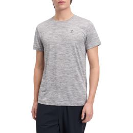 T-Shirt Energetics "HE.-T-SHIRT TELLY II SHORT SLEEVE M", Jungen, Gr. S, melange, grau, Jersey, Obermaterial: 100% Polyester, meliert, Basic h&uuml;ftbedeckend, Rundhals, Shirts T-Shirt, Basic-Passform, kurze &Auml;rmel, Rundhalsausschnitt