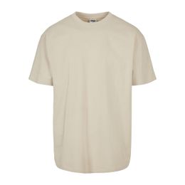 T-Shirt Urban Classics "Urban Classics Herren Heavy Oversized Tee", Jungen, Gr. S, beige (softseagrass), 100% Baumwolle, unifarben, oversize, Rundhals, Shirts T-Shirt